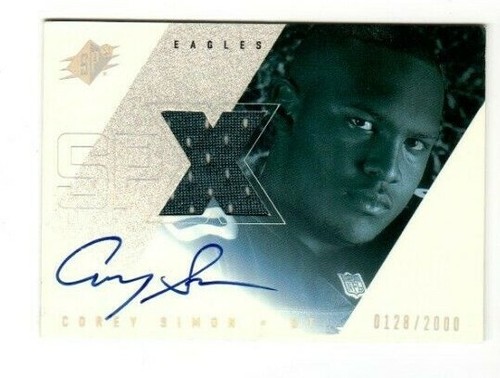 2000 Upper Deck SPX Football Corey Simon Autograph Card #138 | eBay