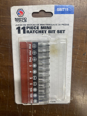 Matco Tools SBIT11 - 11 Piece Mini Ratchet Bit Set-MISSING RACHET | eBay