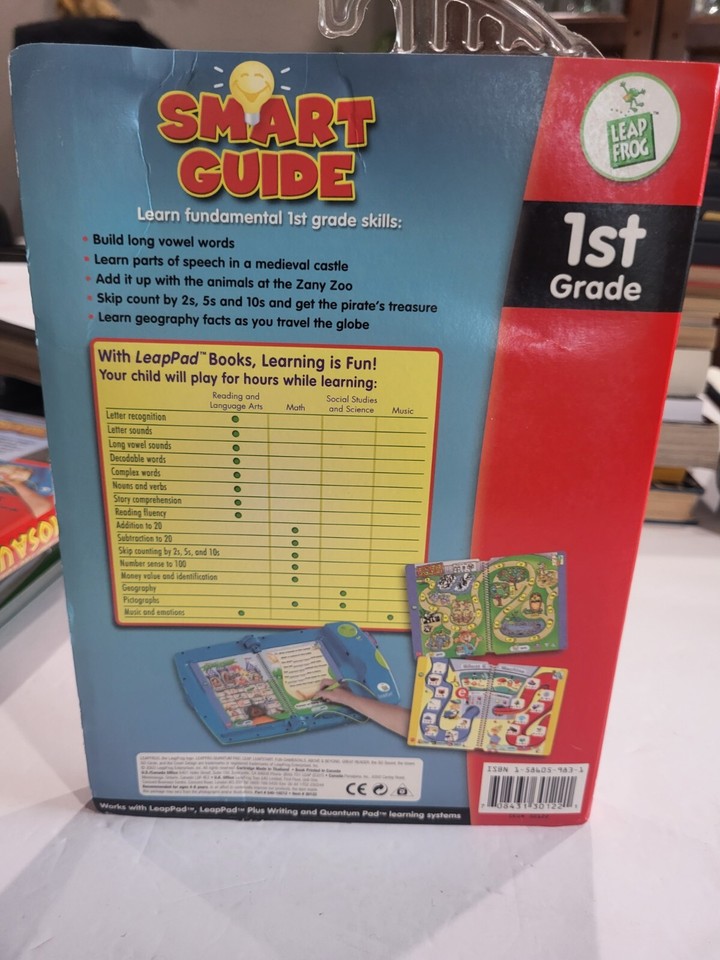 LeapPad Smart Guide 1st Grade Master Fundamental Skills Phonics Math ...