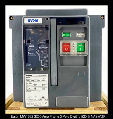 Eaton Magnum IEC MWI632 Breaker (M/O,B/I) - 3200 Amp - Unused/Warranty ...