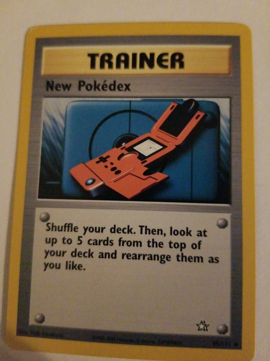 Vintage Pokemon Pokedex Trainer Card 87/102 Great Condition, 58% OFF