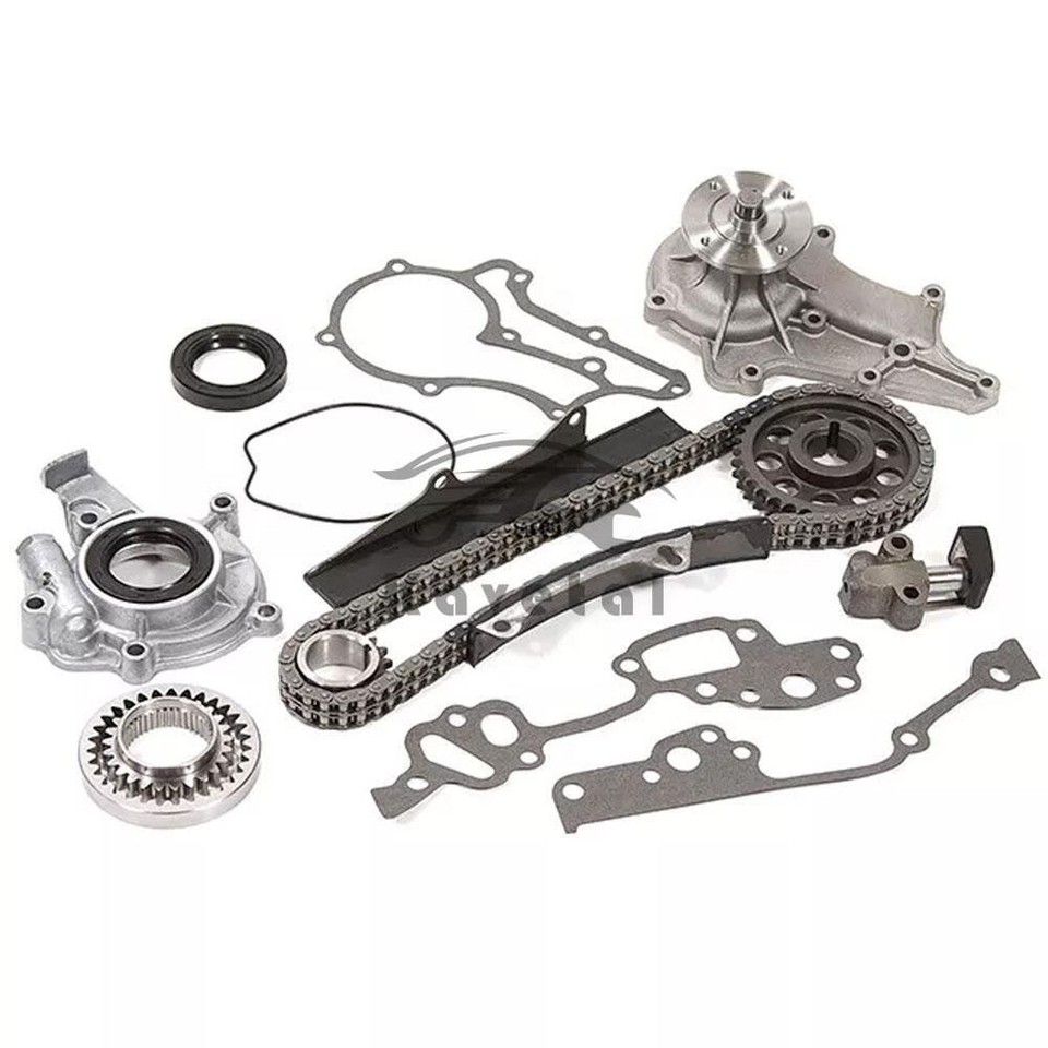 Engine Pistons Gasket Timing Kit Water Oil Pump For Toyota 22R 22RE ...