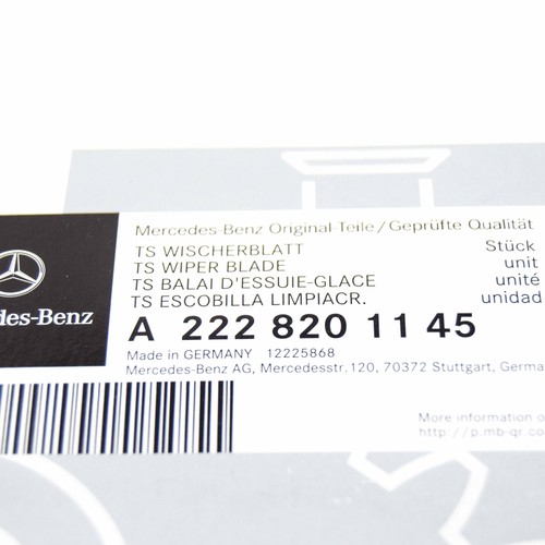 MERCEDES-BENZ S W222 FRONT WINDSHIELD WIPER BLADE SET A2228201145 NO🇺🇸 ...