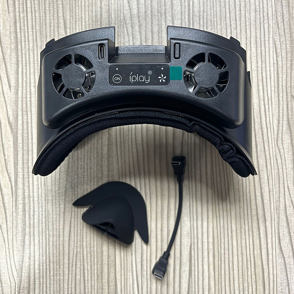 VR Cooling Fan Face Cover with Anti-Leakage Nose Pad for Meta Quest 3 ...