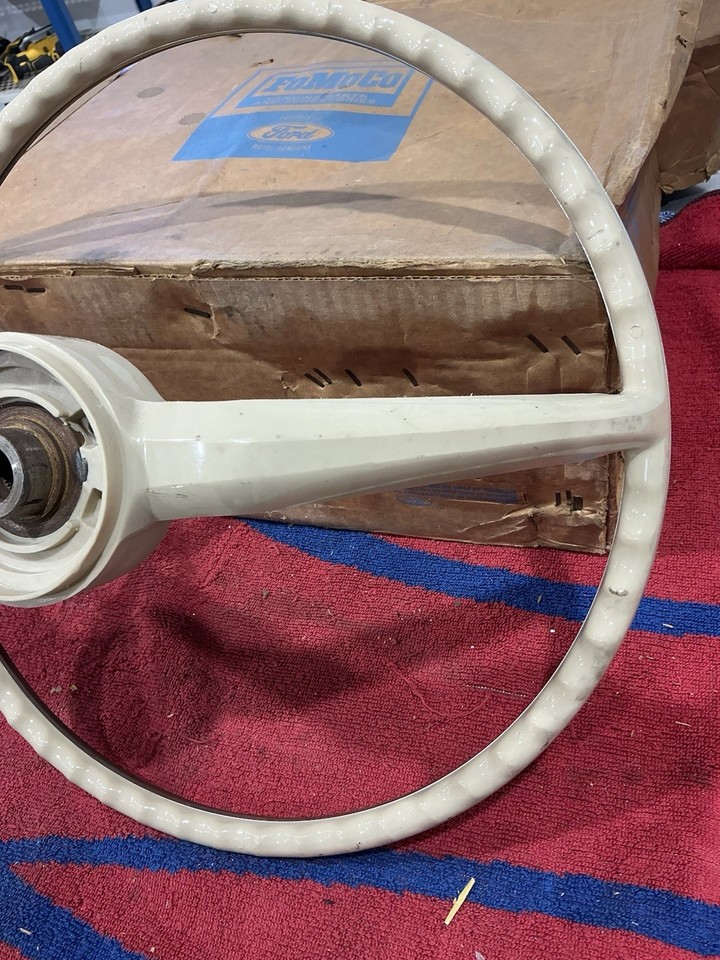 NOS 1966 Mercury Comet Cyclone Woodgrain Steering Wheel Very Rare C6GY ...