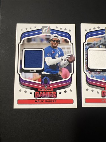2025 Panini Donruss Pro Bowl Games Patch Malik Nabers + JaMarr Chase | eBay