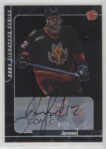 2000-01 ITG Be A Player Signature Series Auto Jarome Iginla #186 Auto ...
