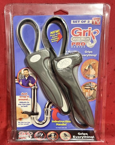 As Seen On Tv Set Of 2 Grip Wrench Pro Series Strap Wrench New Sealed ...