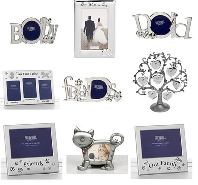 SILVER PHOTO / PICTURE FRAME MUM DAD SON DAUGHTER WEDDING FAMILY ...