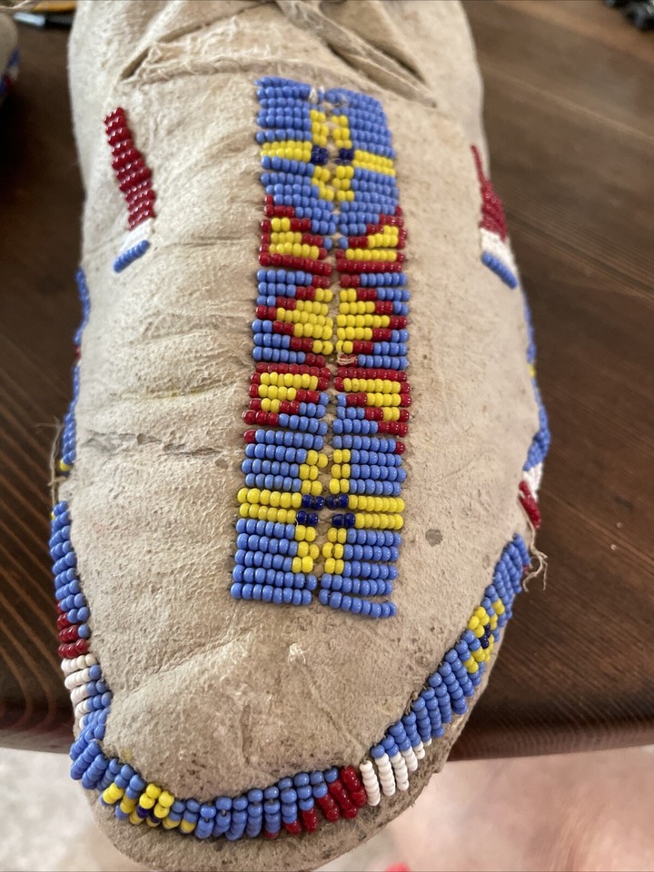 Plains Indian Moccasins , Very Old 1870-1880 Sioux | eBay