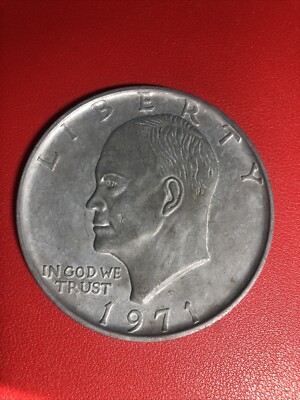 Large 3 Inch Novelty Medal/Coin/Coaster/Paperweight 1971 S Eisenhower ...