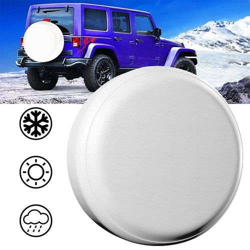 16 inch 4x4 4WD White Spare Wheel Tyre Cover Fit Car Tire's Φ 76~79cm ...