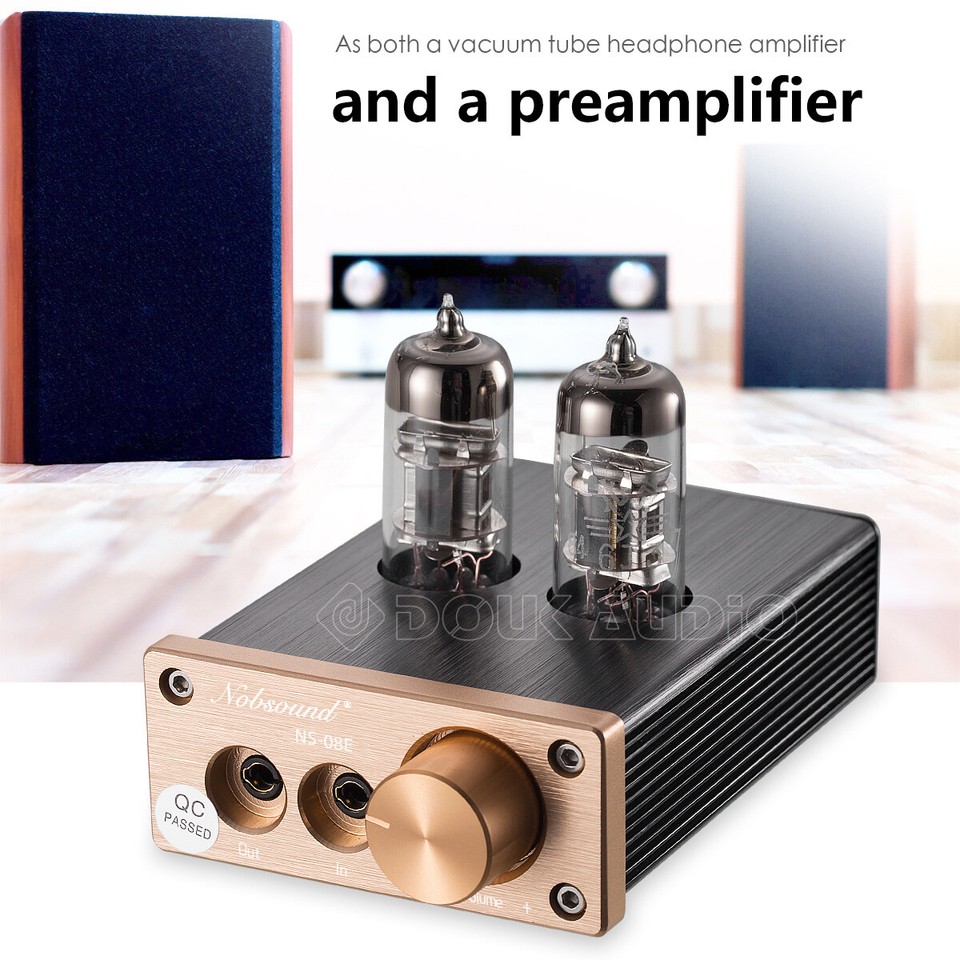 Nobsound Mini Vacuum Tube Headphone Amplifier Stereo HiFi Audio ...