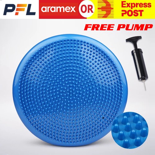 Blue Air Balance Wobble Cushion Stability Disc Ankle Strength Rehab ...