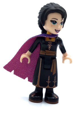 LEGO ANNA MINIFIGURE Magenta and Dark Purple Cape FROZEN DISNEY WRONG ...
