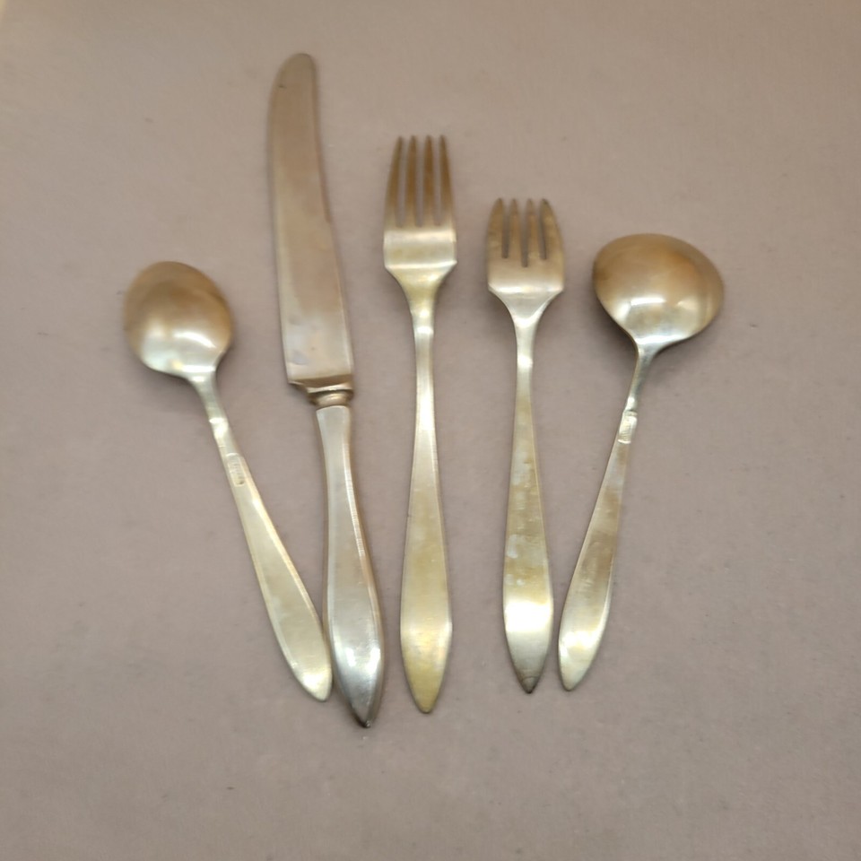 Dirigold Dirilyte Place Setting Salad & Dinner Fork Knife Teaspoon ...