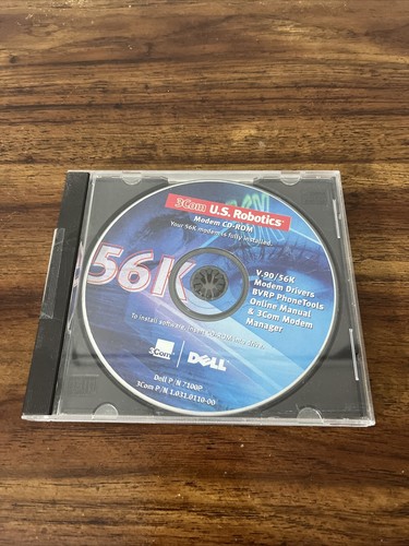 Dell 3com US ROBOTICS V.90 56K Modem Driver & Online Manual CD-ROM | eBay