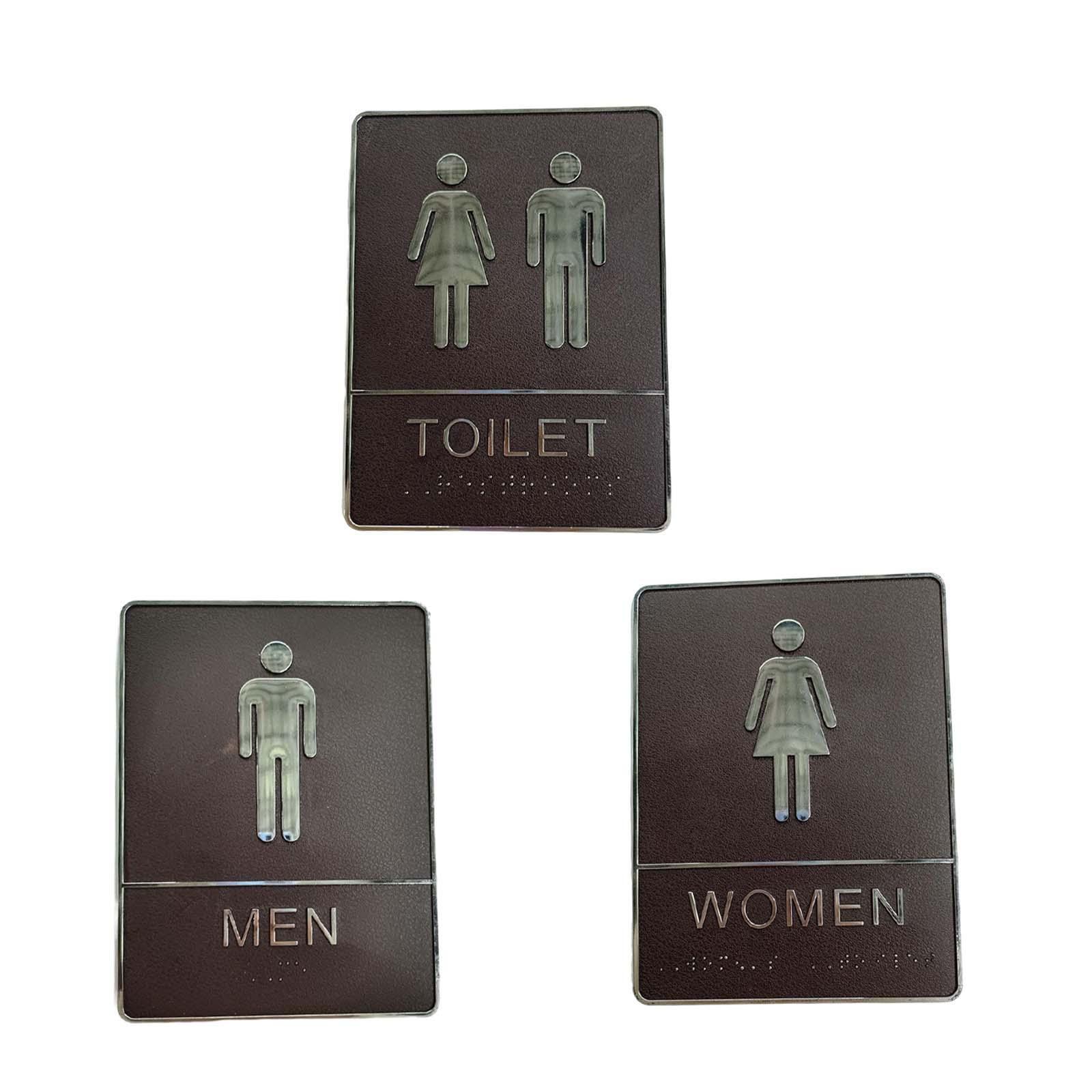 Rustic Restroom Sign Toilet Sign with Lettering for Parking Lots ...