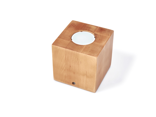QUAD Square Wooden Surface Mounted Ceiling Light Downlight GU10 Round ...