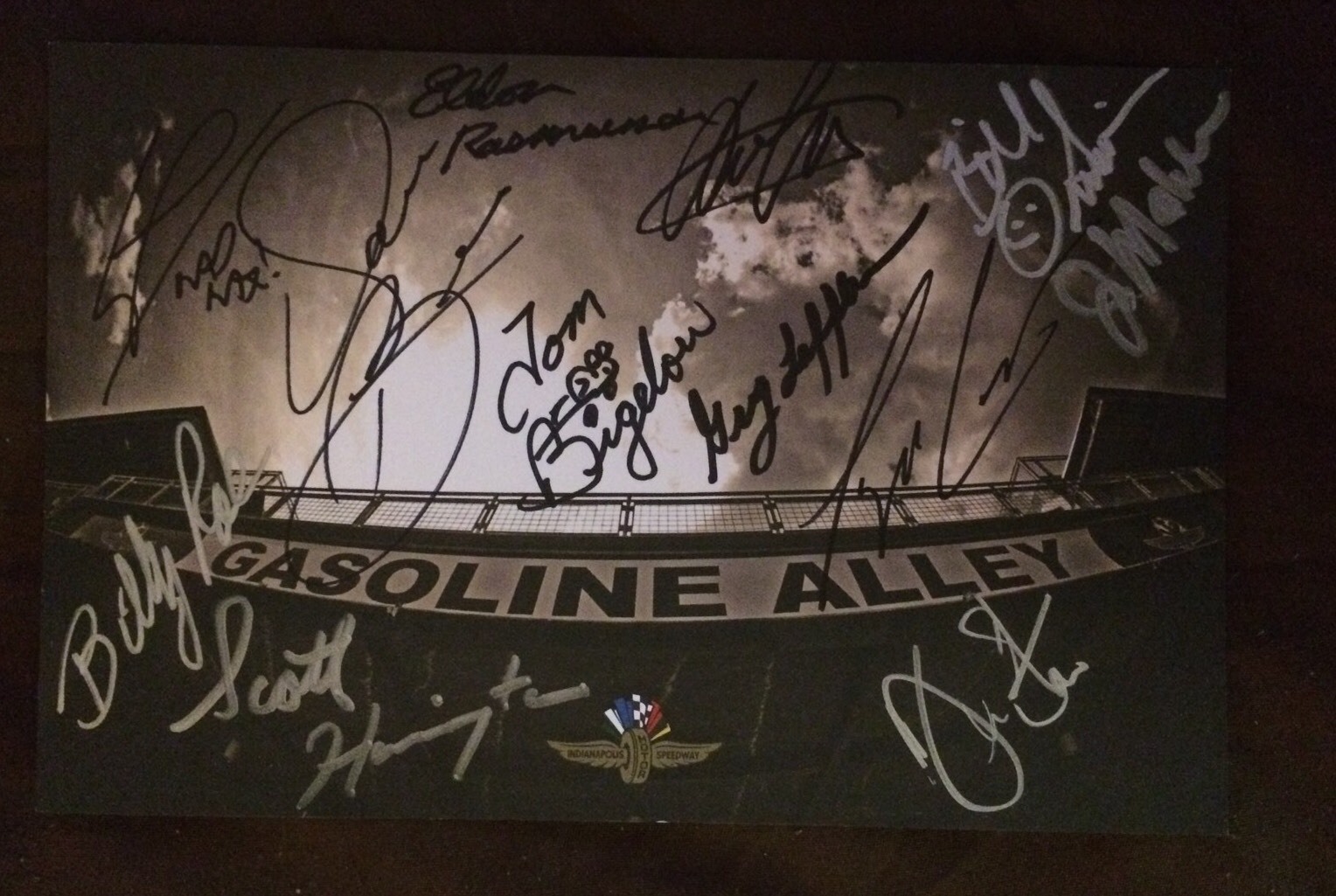 Drivers Signed Indianapolis Indy 500 Gasoline Alley Cards Bill Alsup ...