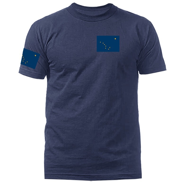 State of Alaska Flag Crest AK Graphic T-shirt | eBay