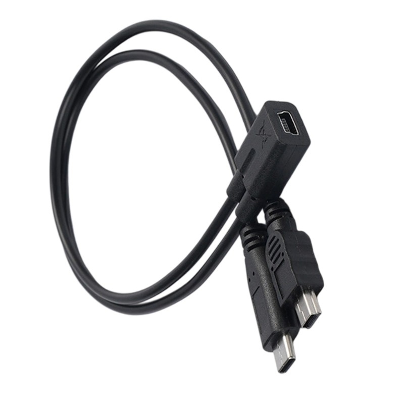 Compact Mini USB 5P Female To Type C Male & Mini USB 5P Male Charging ...