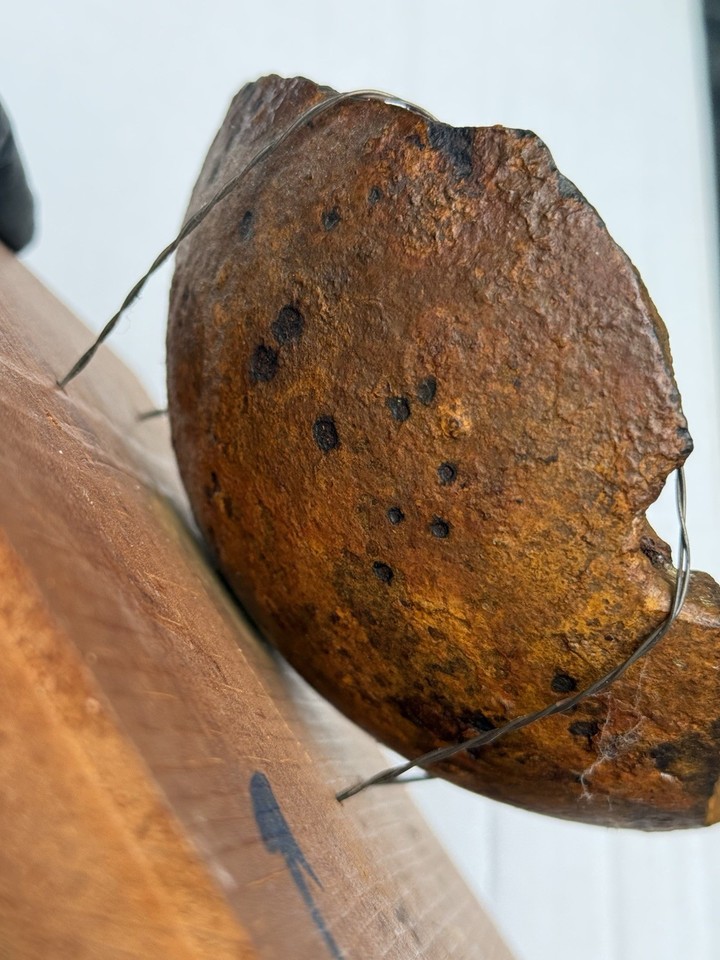 Dug Civil War 💥 🇺🇸 💣 Awesome Confederate Cannonball W Case Shot Intact ...