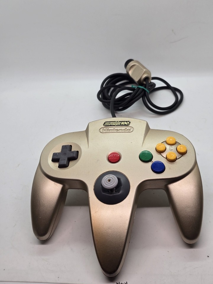 Nintendo 64 Gold NINTENDO POWER 100 Controller N64 Authentic Original ...