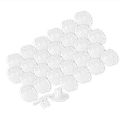 51175 Safety Plastic Outlet Covers, 30 Pack, Clear | eBay