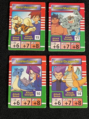 VTG MB Pokemon Master Trainer Game 4 Rival Cards Accessories | eBay