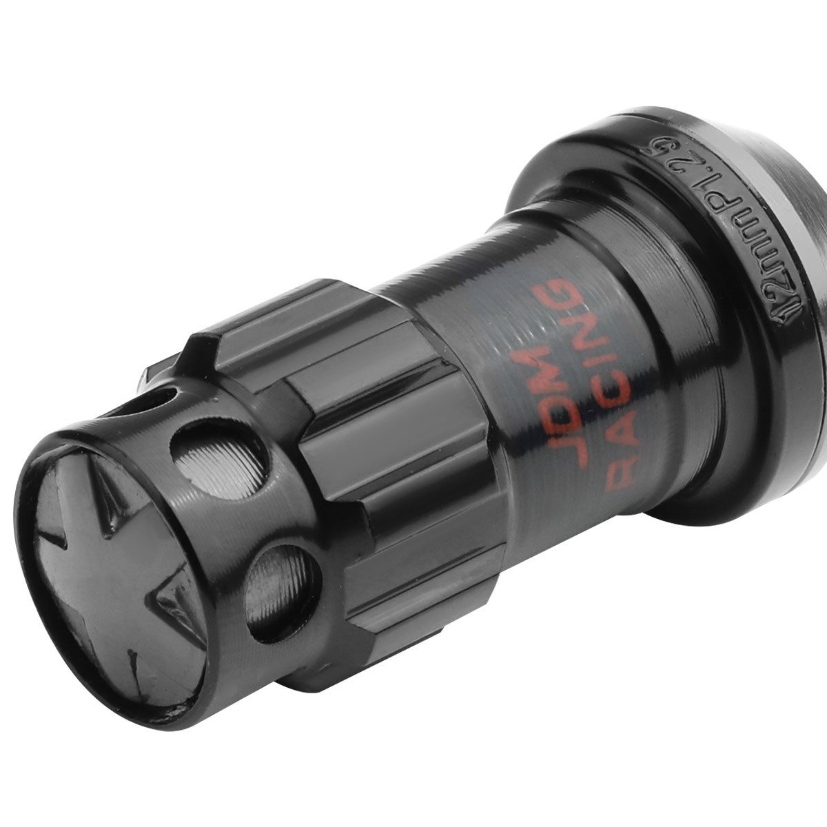 20 PCS ALUMINUM GUN METAL M12X1.25 22MMx45MM CLOSED-END RIM LUG+LOCK ...