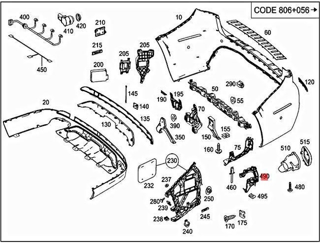 Mercedes-Benz 1668840515 Genuine OEM Pipe Shield Bracket for sale ...