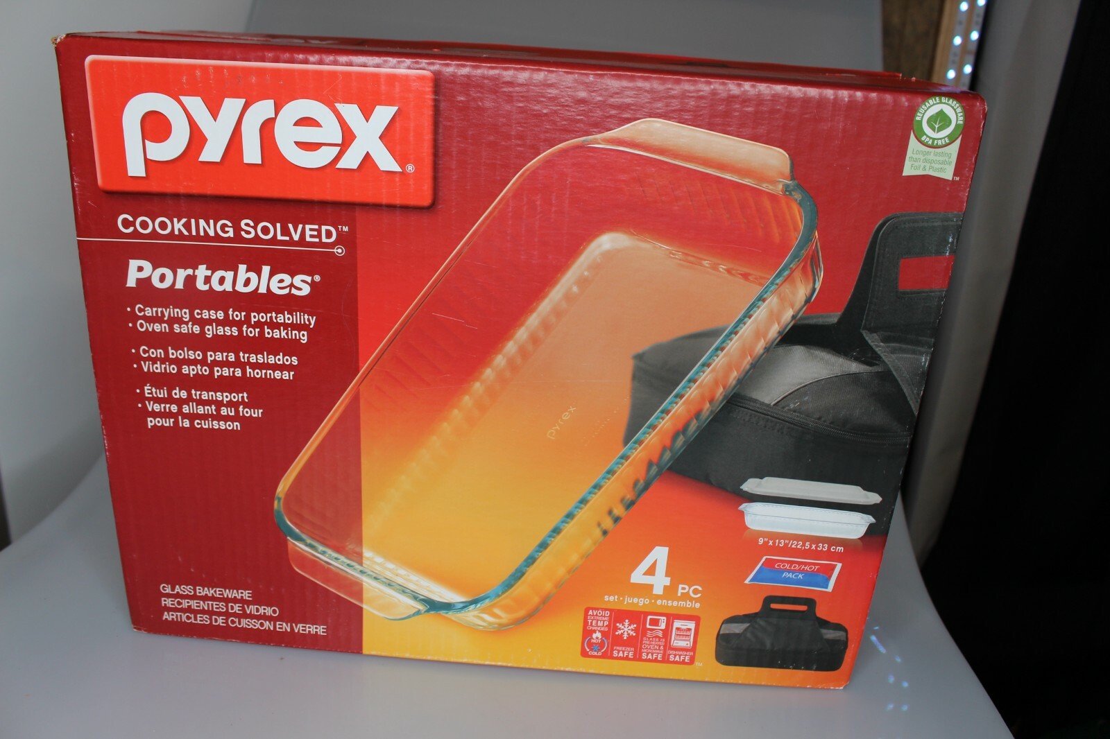 Pyrex 4pc Portables Easy Grab Baking Dish Set | eBay