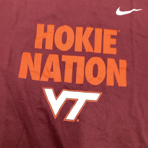 Virginia Tech Hokie Nation Nike T-Shirt Medium New With Tags | eBay