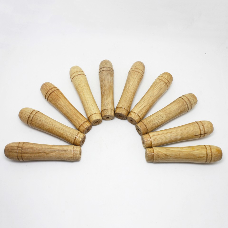 10PCS High Quality Wooden File Handle Fit For File Tool Hardwood DIY ...