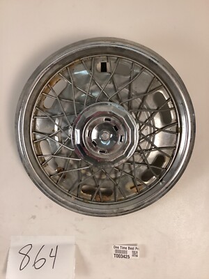 Wire Spoked Hubcap Wheel Cover Vintage Hot Rod for Mancave Old Rare ...