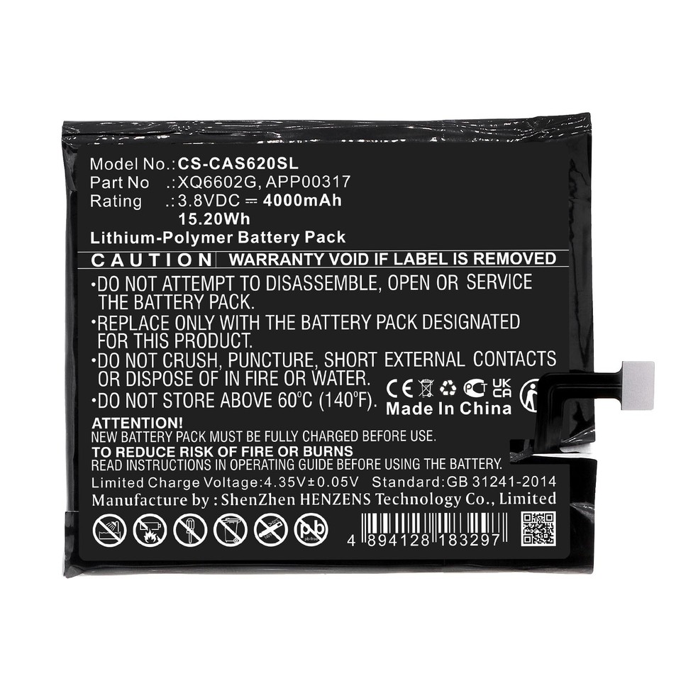Battery For CAT S62 CATERPILLAR S62 Part Number XQ6602G | eBay