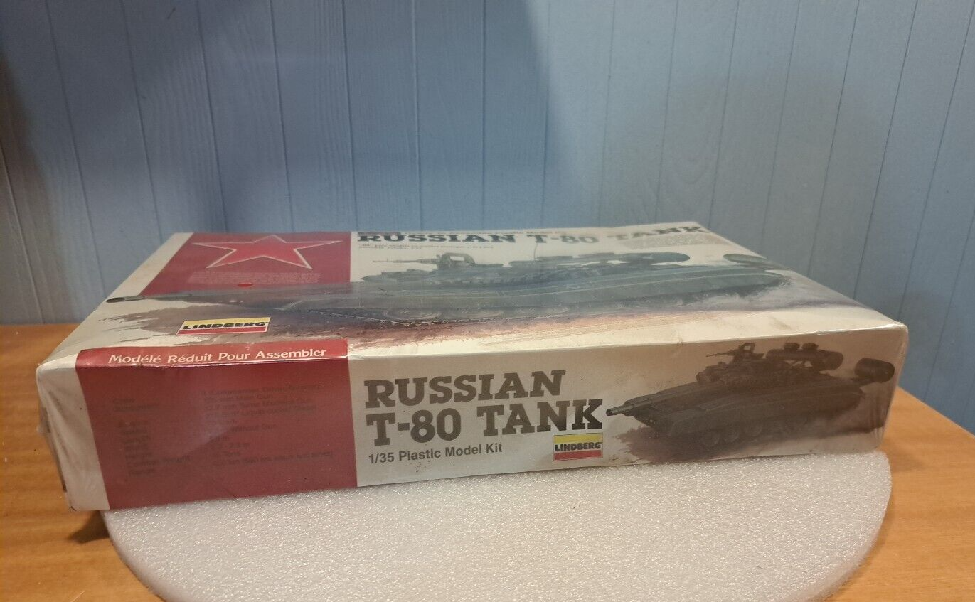 Lindberg 1/35 Russian T-80 Tank Model Kit 76004 for sale online | eBay