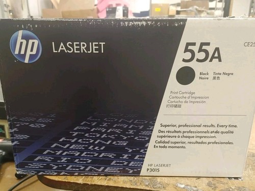 HP 55A Black Toner Cartridge - CE255A...New Sealed | eBay