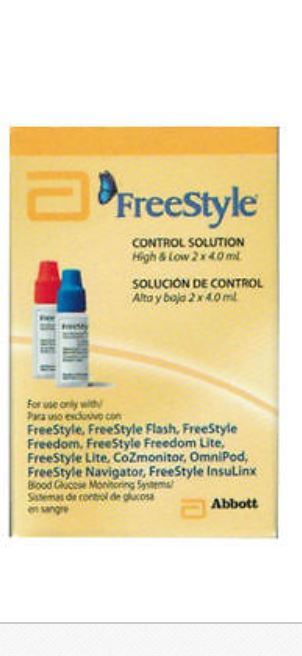 Abbott Laboratories FreeStyle® High/Low Flow Control Solution | eBay