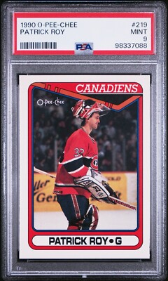 1990 O-Pee-Chee Patrick Roy #219 PSA 9 Mint HOF Montreal Canadiens | eBay