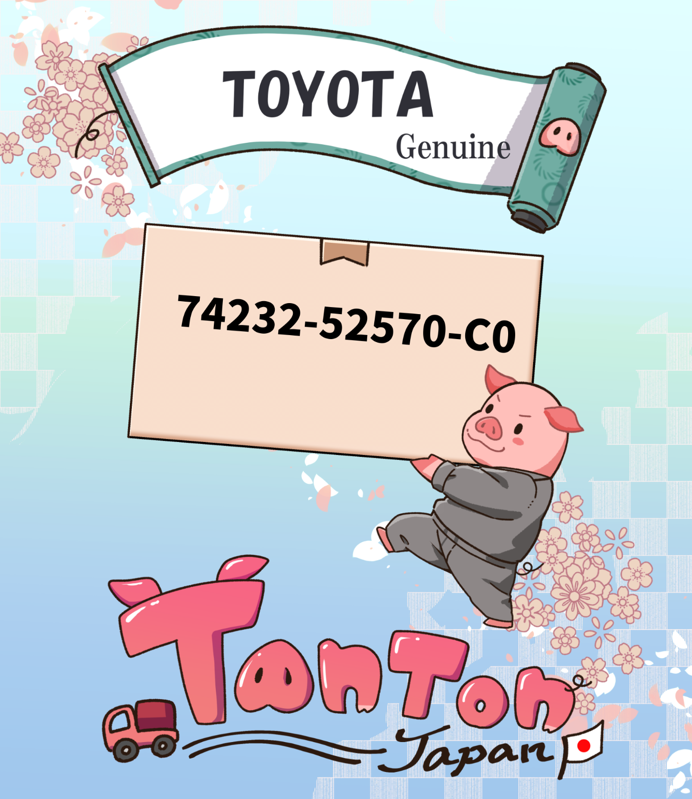 Toyota Genuine Vitz 2010-2014 Front Armrest Upper Panel LH 74232-52570 ...