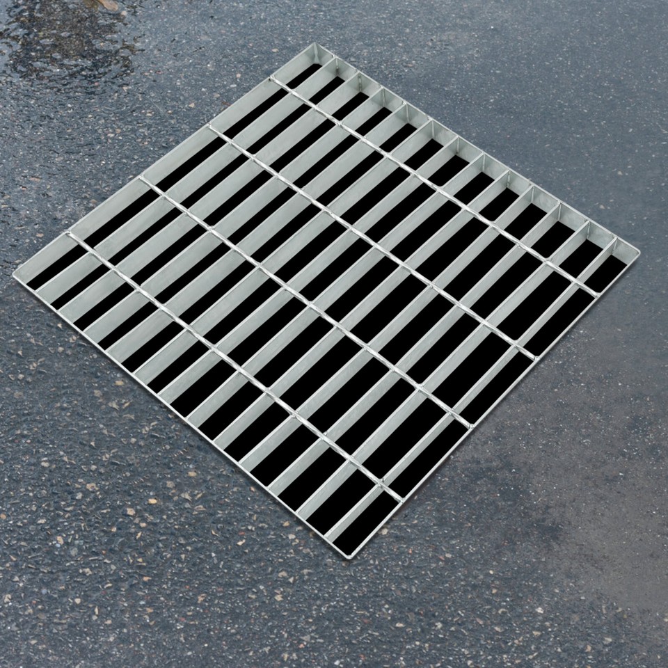 8 inch Square Steel Drain Grate Removable Steel Bathroom Floor Drain ...