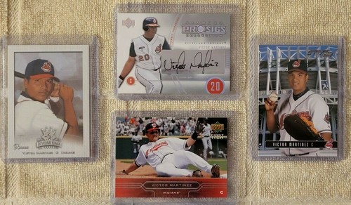 Victor Martinez Baseball 4 Card Set Signature Rookie Indians Upper Deck ...