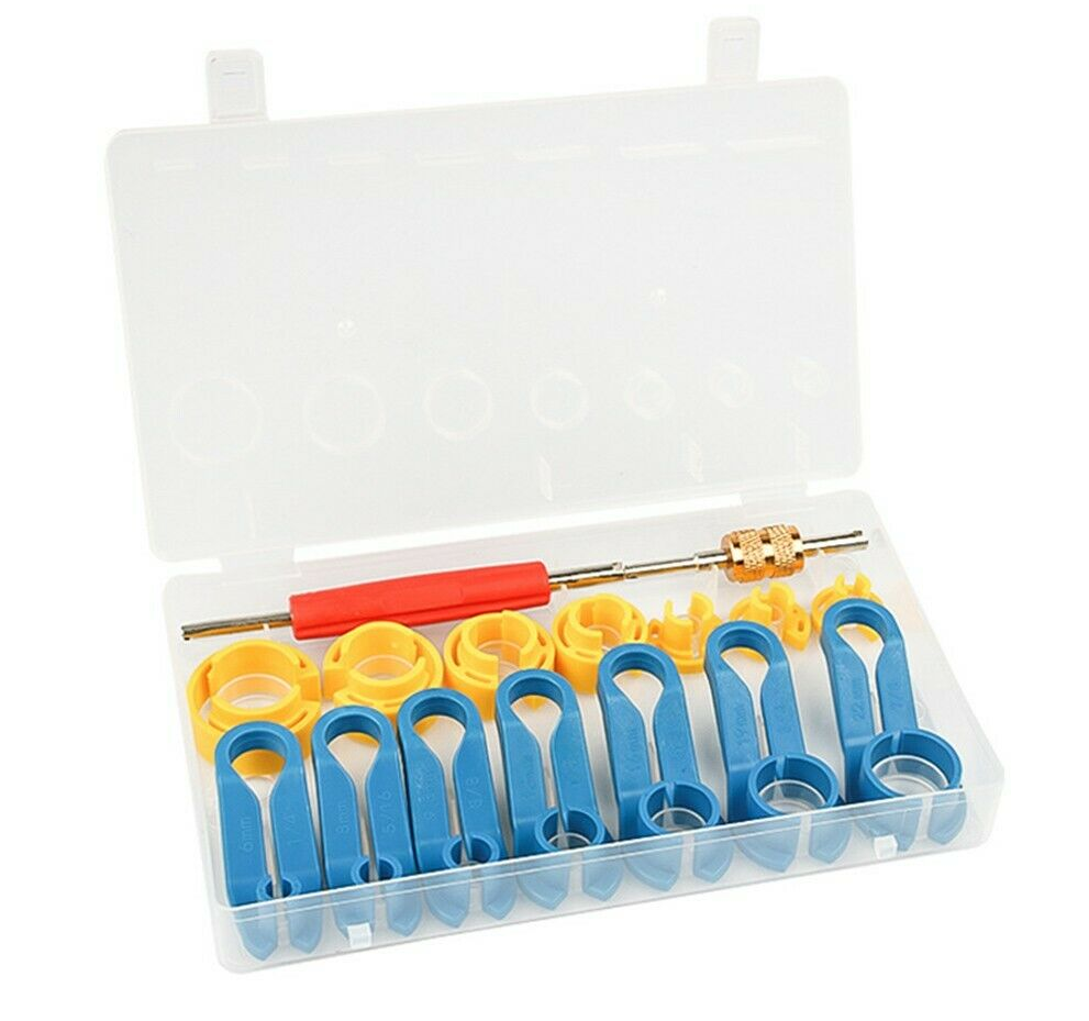 16 Pcs Car AC Fuel Line Disconnect Set Transmission Oil Cooler Line ...