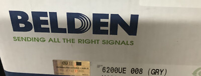 Belden 6200UE 16/2C Stranded Plenum Commercial Audio/Speaker Cable Gray/50ft | eBay