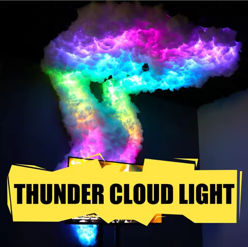 DIY Thunder Cloud RGB LED Cloud Ceiling Light Strip APP & Remote for ...