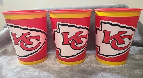 KC Chiefs Cups (Lot Of 3) 16 Oz Officially Licensed BPA Free | eBay