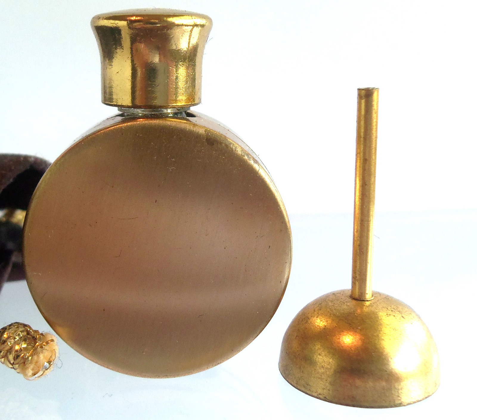 Vintage Small Perfume Bottle with Dobber and Original Pouch Very Cute Estate | eBay