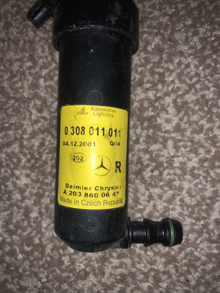 MERCEDES C CLASS W203 HEADLIGHT WASHER JET LEFT PASSENGER SIDE ...